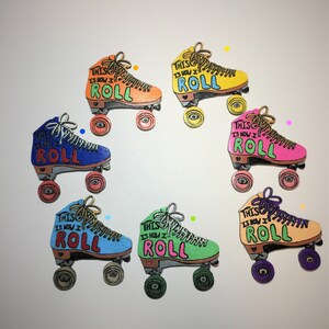 This is How I Roll SKATE Pin or MAGNET QUAD Roller Skate - Etsy