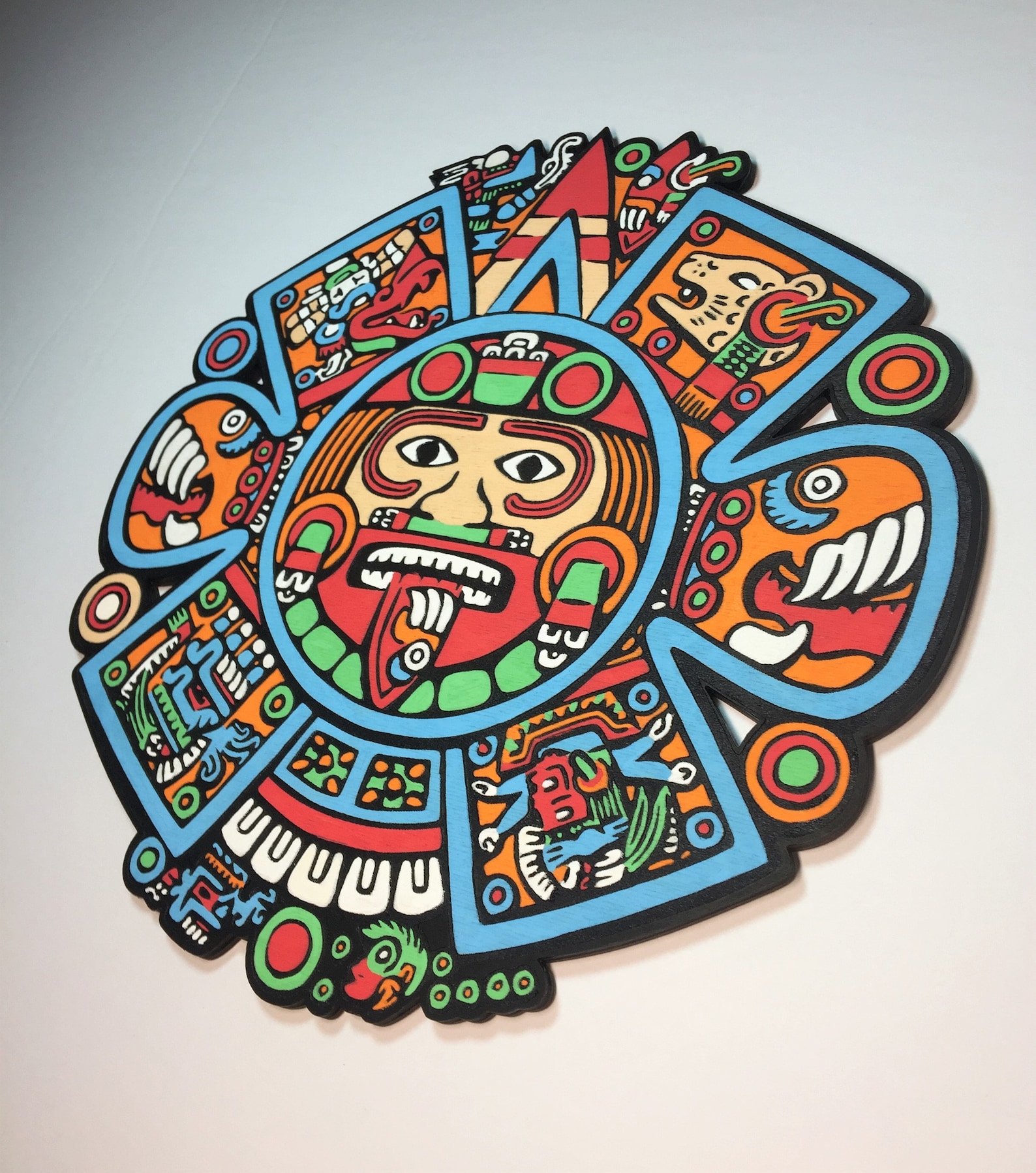 Aztec Sunstone Wall Art Small Accents - Etsy