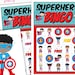 Superhero Bingo Printable Game - Printable Hero Birthday Party Game ...