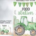 Editable Green Tractor Food Labels & Signs Tractor Food - Etsy