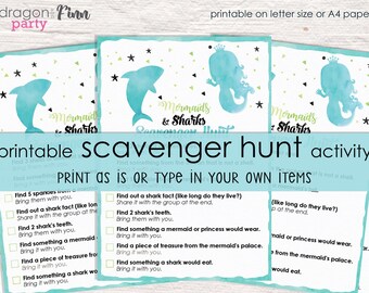 Shark Week Scavenger Hunt - Etsy