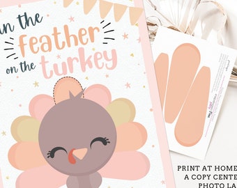 Turkey Pin the Tail - Etsy