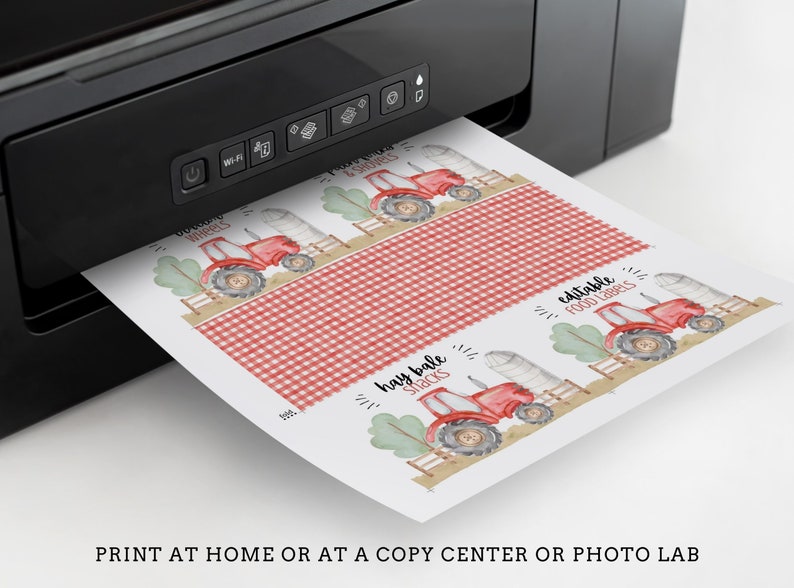 Editable Red Tractor Food Labels & Signs - Tractor Food Signs - Tractor ...