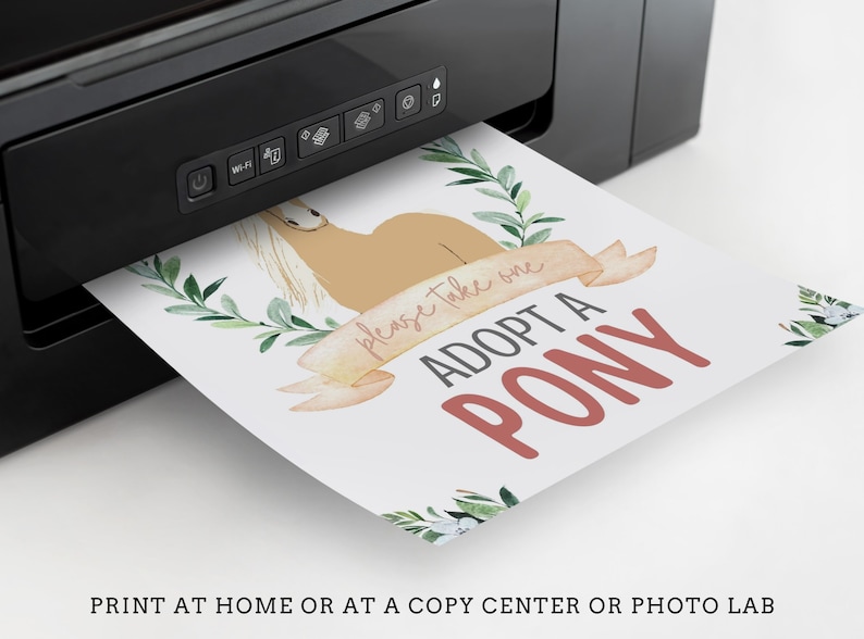 Adopt a Pony Adoption Certificate and Sign, Adopt a Horse, Horse ...