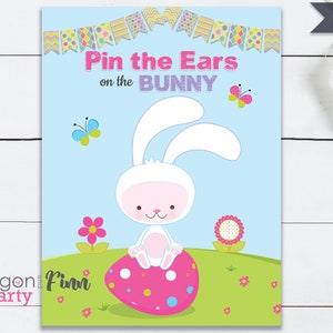 Pin the Ears on the Bunny Printable Party Game - 3 Sizes Included ...
