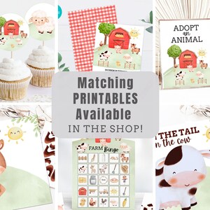 Farm Scavenger Hunt - Printable Barnyard Scavenger Hunt - Farm Birthday ...