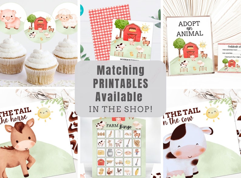 Farm Scavenger Hunt - Printable Barnyard Scavenger Hunt - Farm Birthday ...