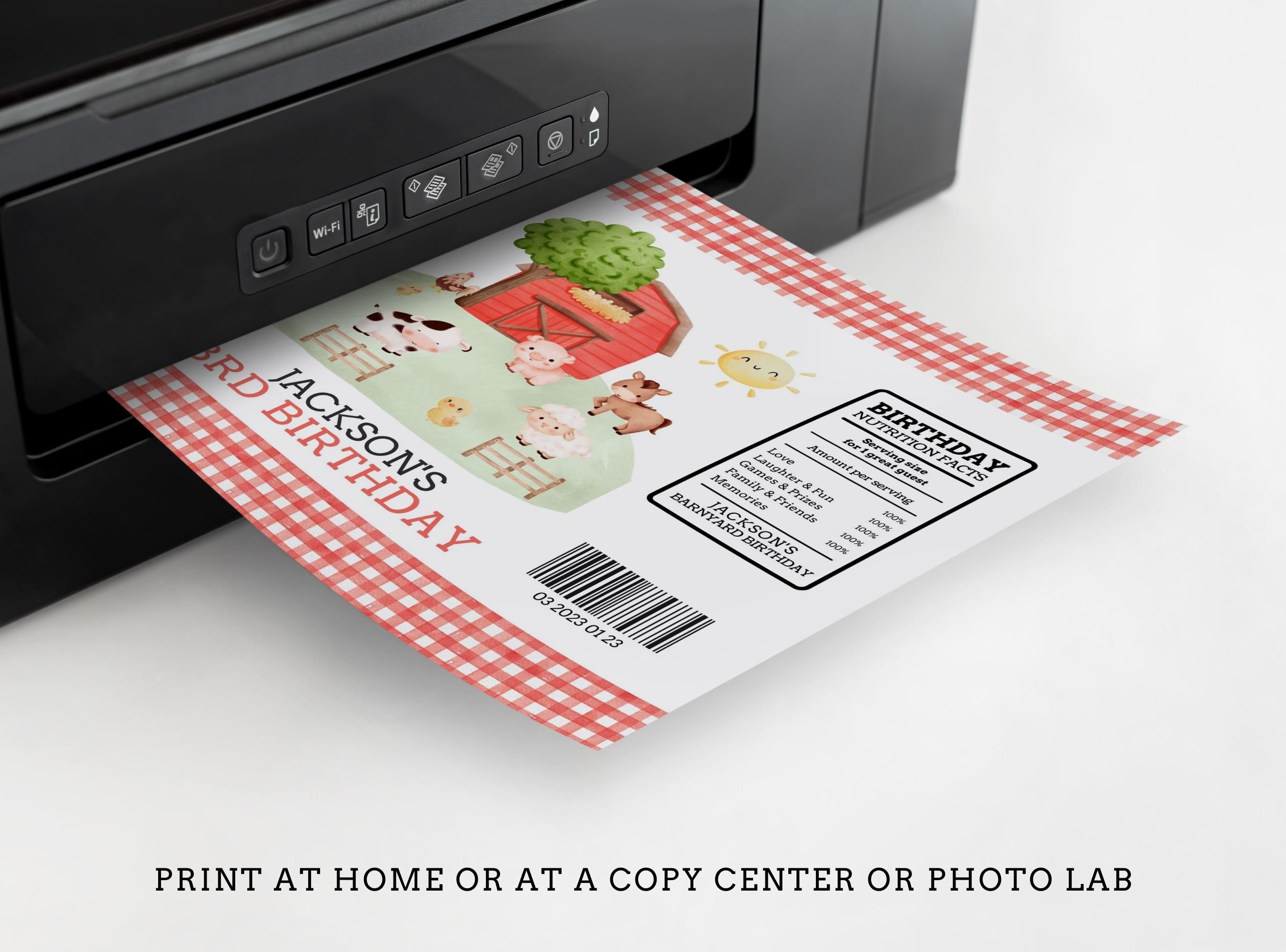 Editable Farm Animal Chip Bag Template Barnyard Animals Chip - Etsy Canada