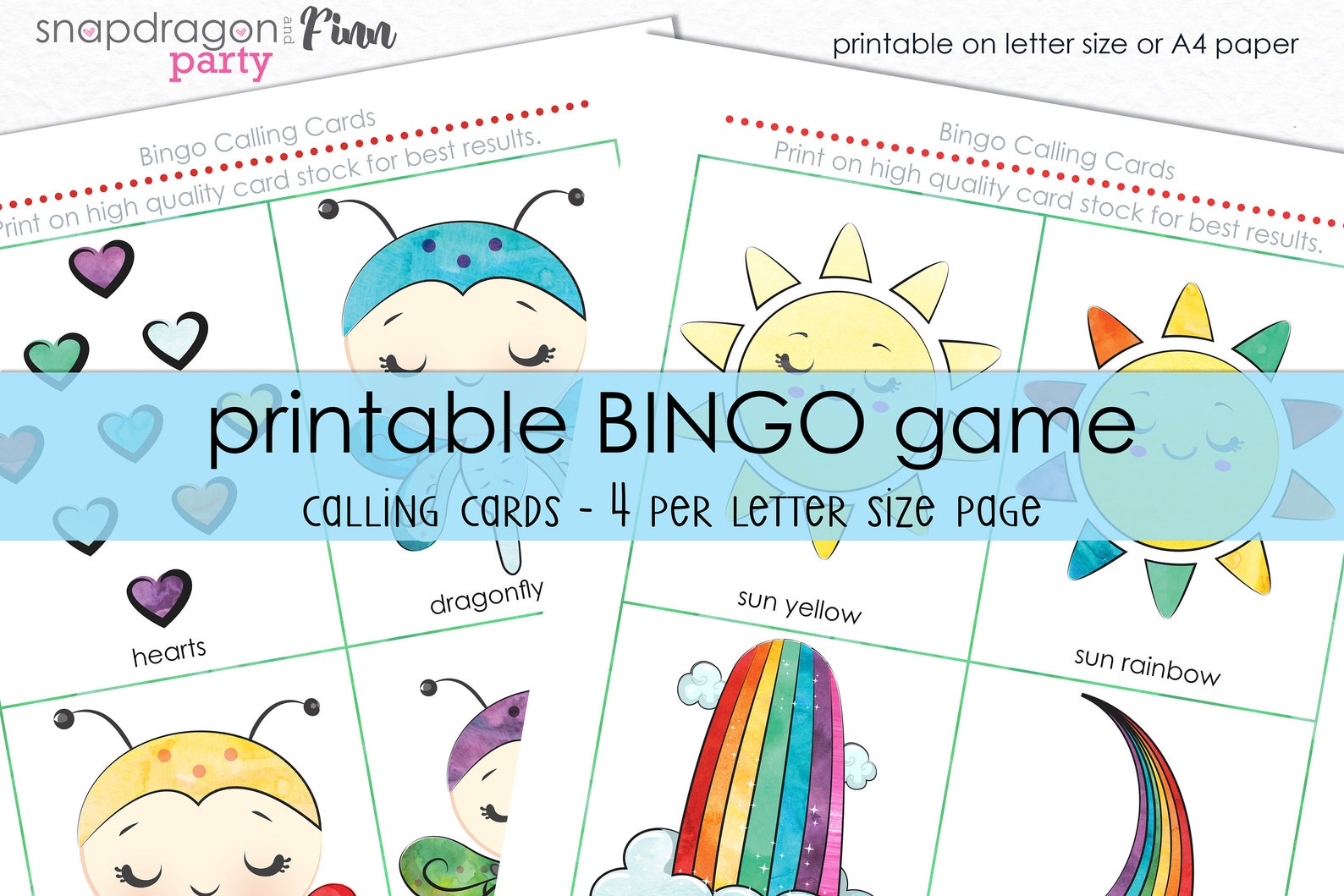 Rainbow Bingo Printable Party Game 30 Bingo Cards Rainbow - Etsy