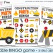 Construction Bingo Printable Party Game 30 Bingo Cards - Etsy
