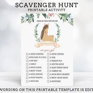 Horse Games & Activities Package - 6 Activities - Horse Birthday Games ...