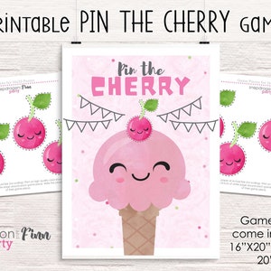 Ice Cream Shop Party Printable Party Game 4 Sizes Ice Cream Party Game ...