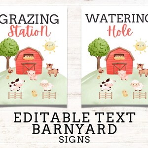 Editable Farm Animal Food Labels & Signs - Farm Party Tent Cards - Farm ...