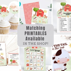 EDITABLE Farm Milestone Birthday Poster, Farm Birthday Chalkboard Sign ...