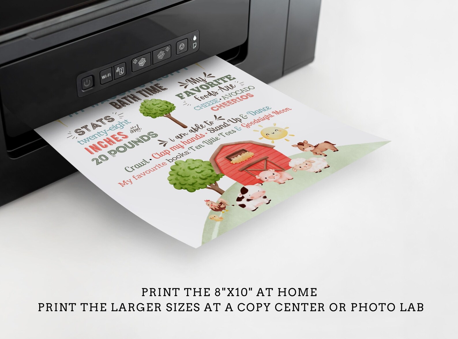 EDITABLE Farm Milestone Birthday Poster, Farm Birthday Chalkboard Sign ...