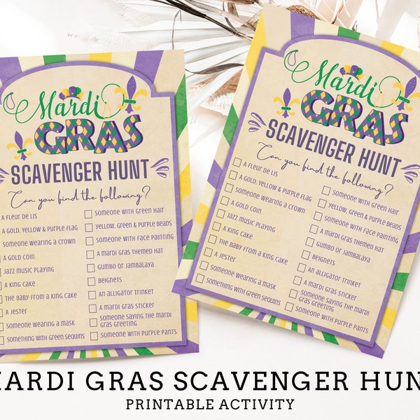 Mardi Gras Activity - Etsy
