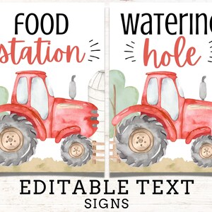 Editable Red Tractor Food Labels & Signs - Tractor Food Signs - Tractor ...