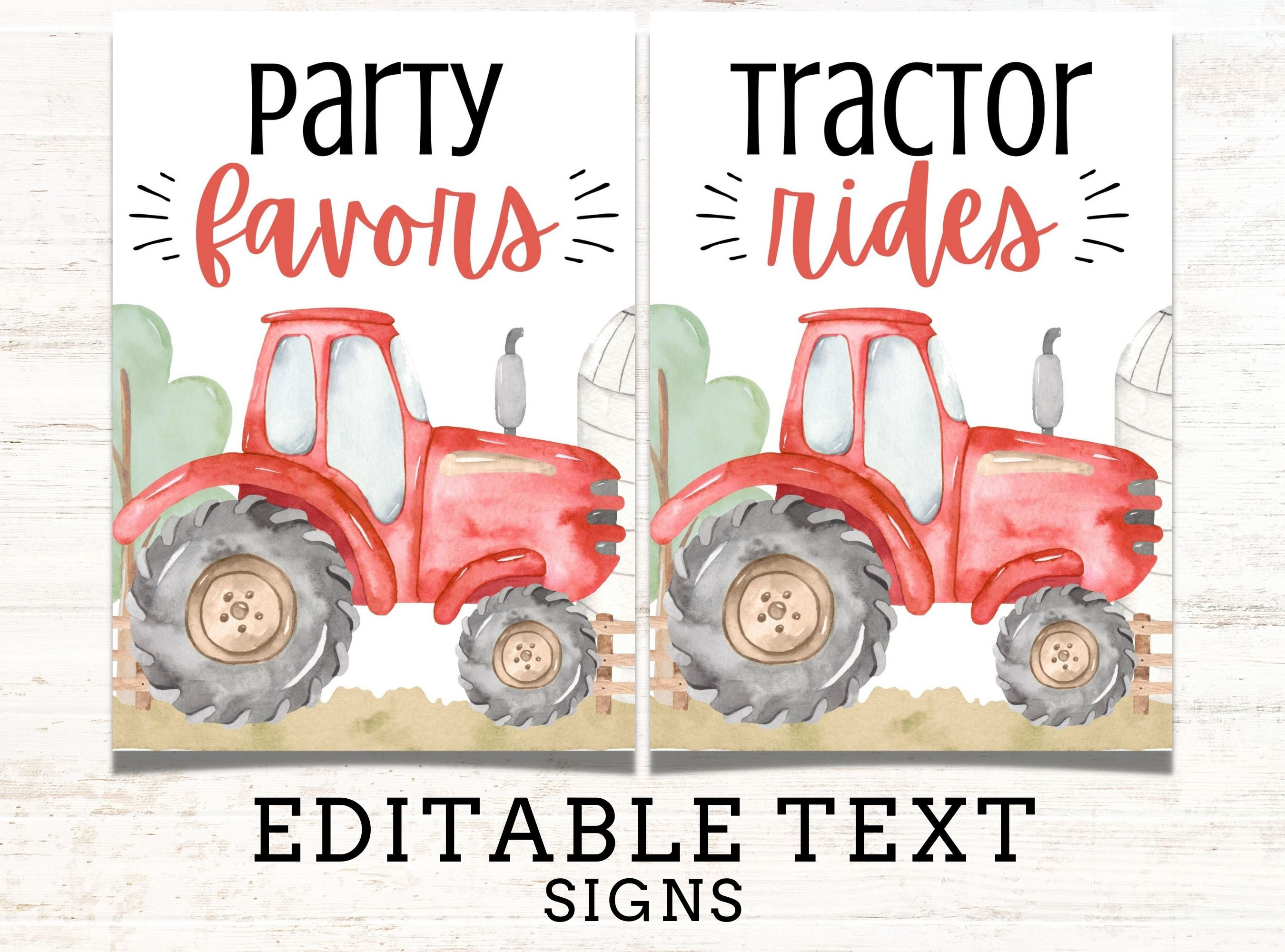 Editable Red Tractor Food Labels & Signs - Tractor Food Signs - Tractor ...