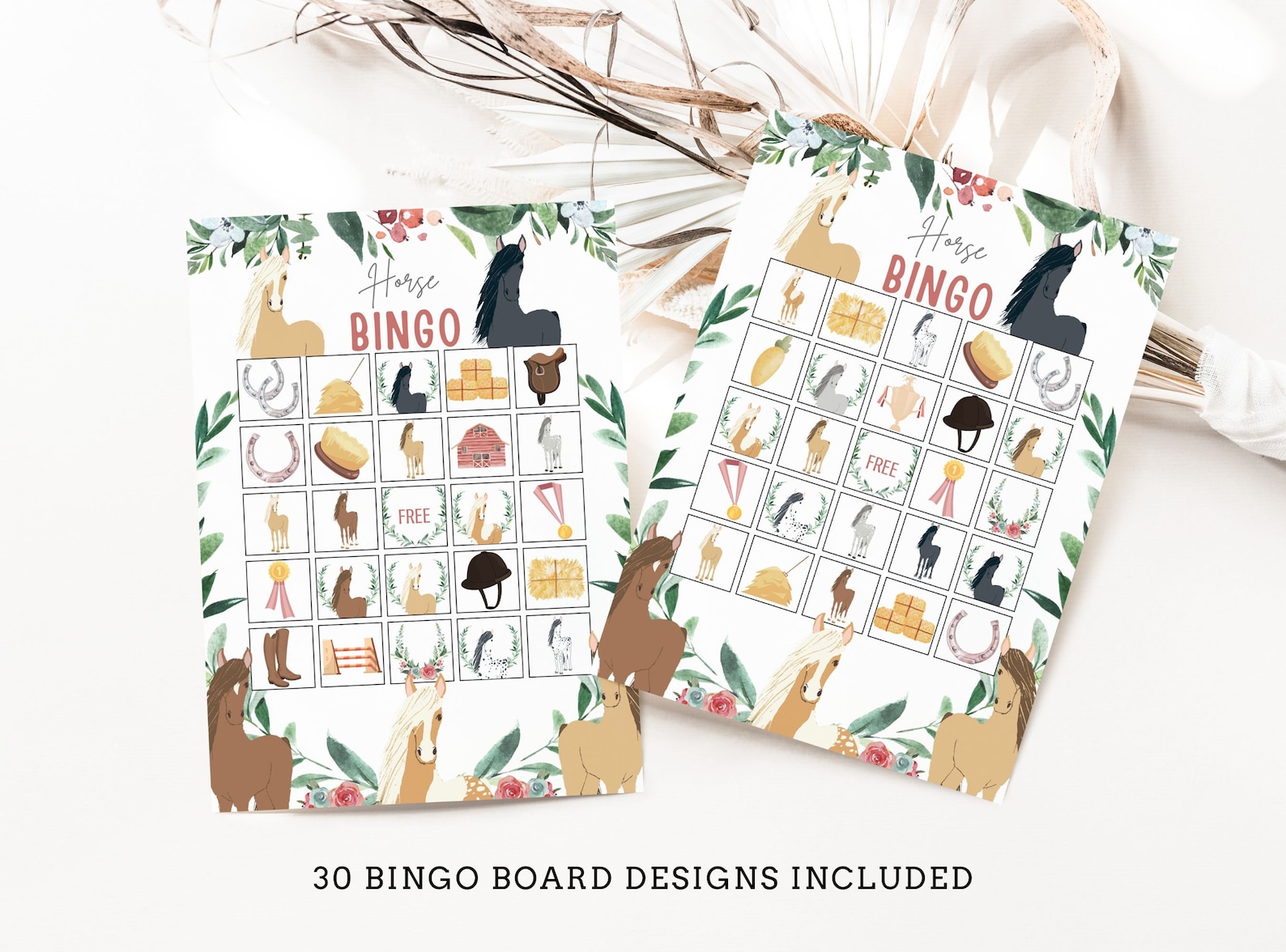 Horse Bingo Pony Bingo Printable Party Game Pony Party - Etsy