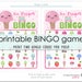 Ice Cream Bingo Printable Party Game - 30 Bingo Cards - Ice Cream ...