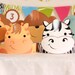 Jungle Safari Party Hats Printable Party Hats Lion Giraffe - Etsy