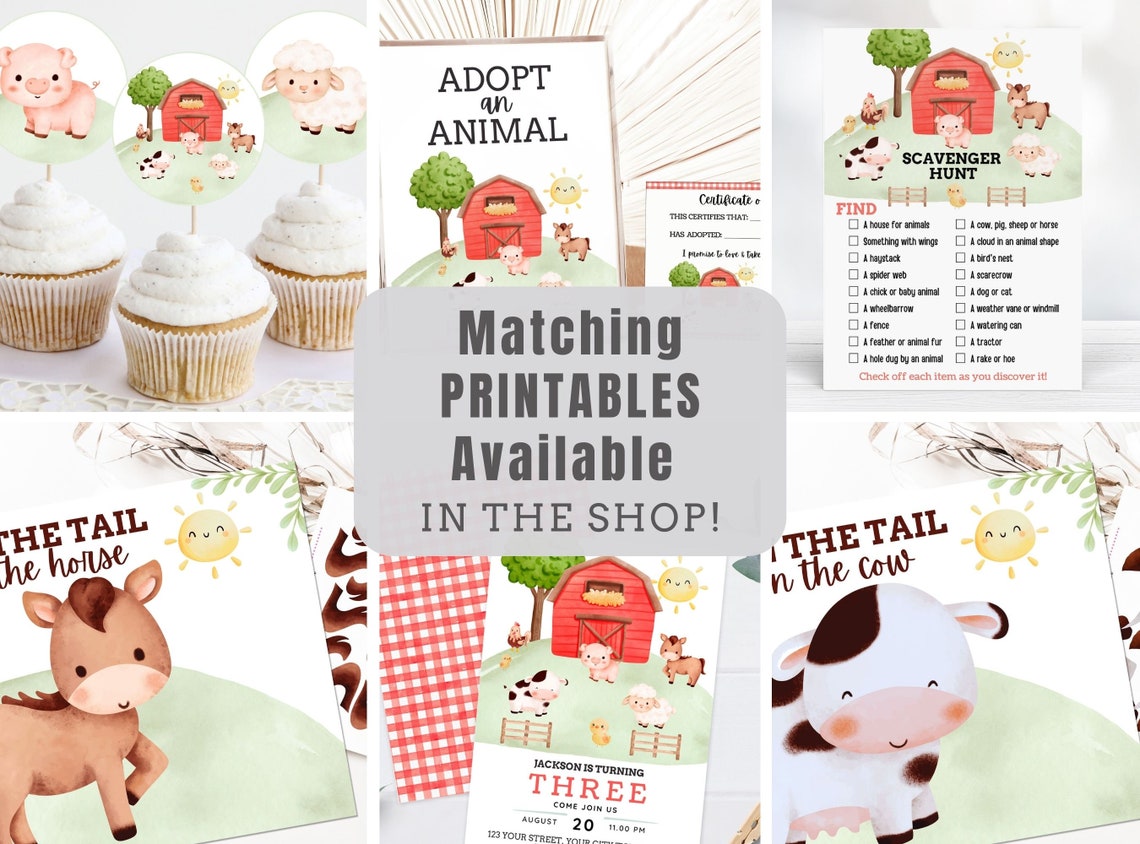 Editable Farm Animal Food Labels & Signs - Farm Party Tent Cards - Farm ...