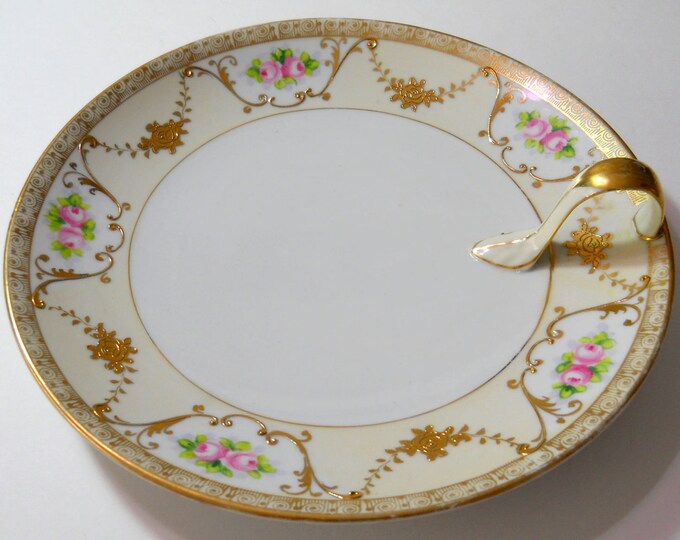 Nippon Nappy Hand Painted Handled Plate Pre-1921 - Etsy