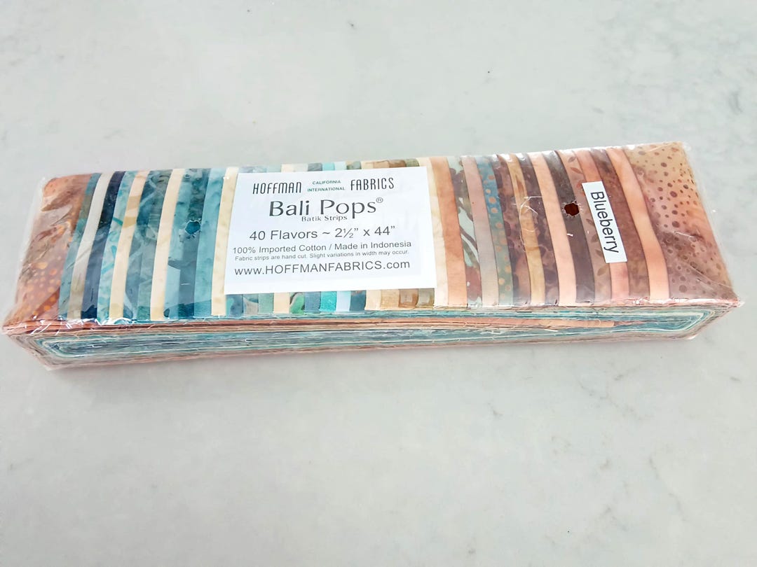 Hoffman Fabrics Bali Pops Batik Strips Blueberry - Etsy