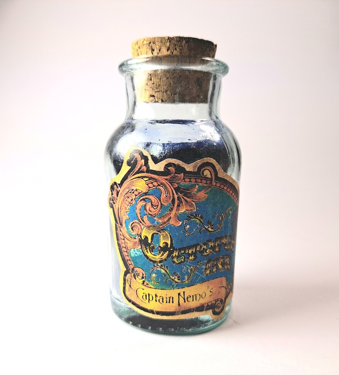 Apothecary Bottle Prop, Real Glass Bottle With Resin Filler and ...