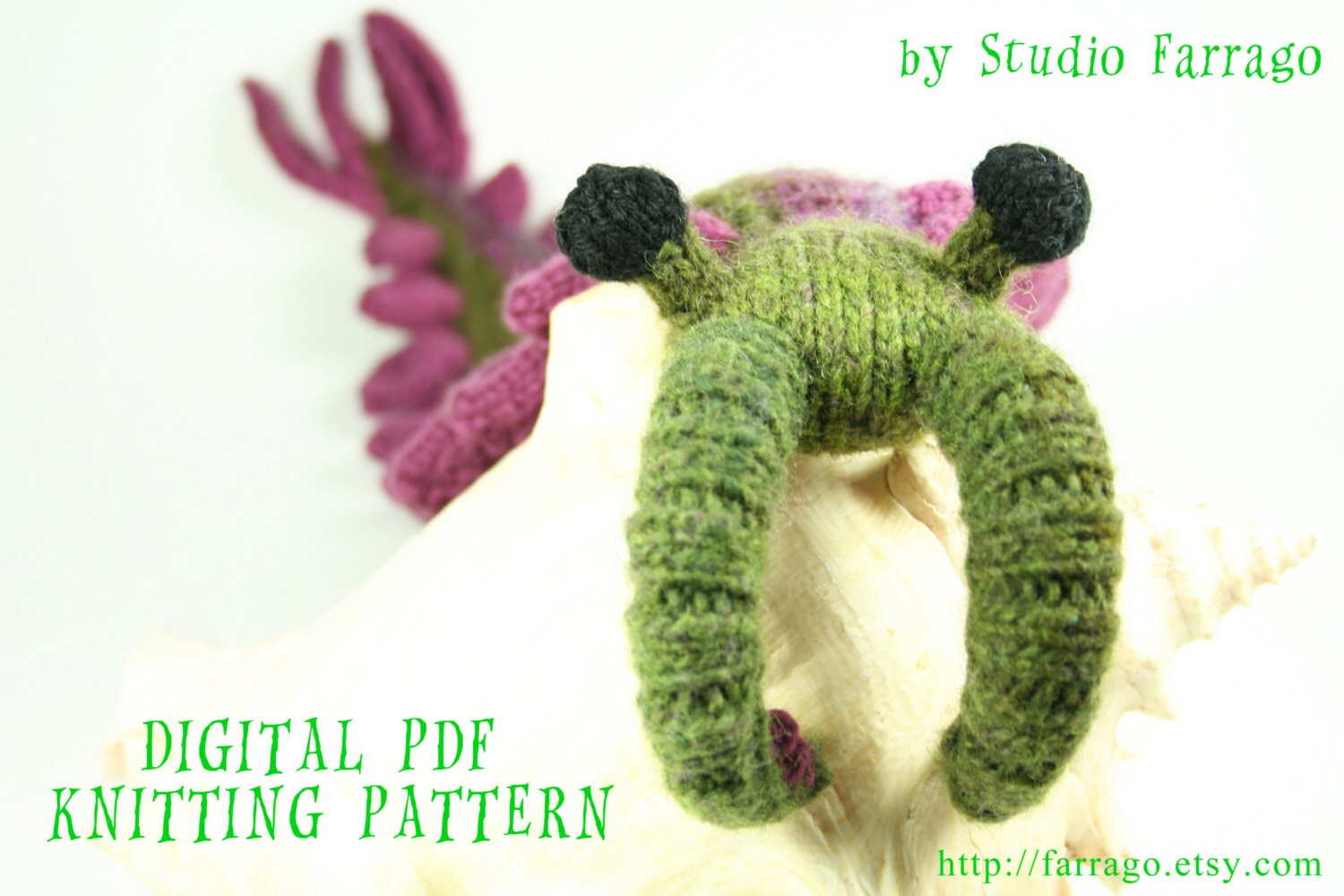 Anomalocaris Knit Toy Pattern, Prehistoric Primordial Beast Softie ...