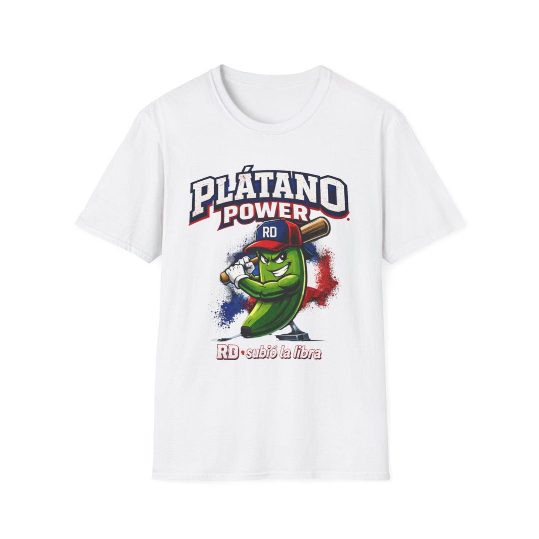 Banana Power Baseball Bat Mascot T-shirt | Dominican Republic RD Pride ...