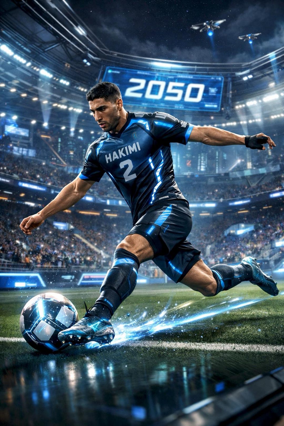 HAKIMI 2050 Futuristic Collector's Edition Poster Pack (3 Posters ...