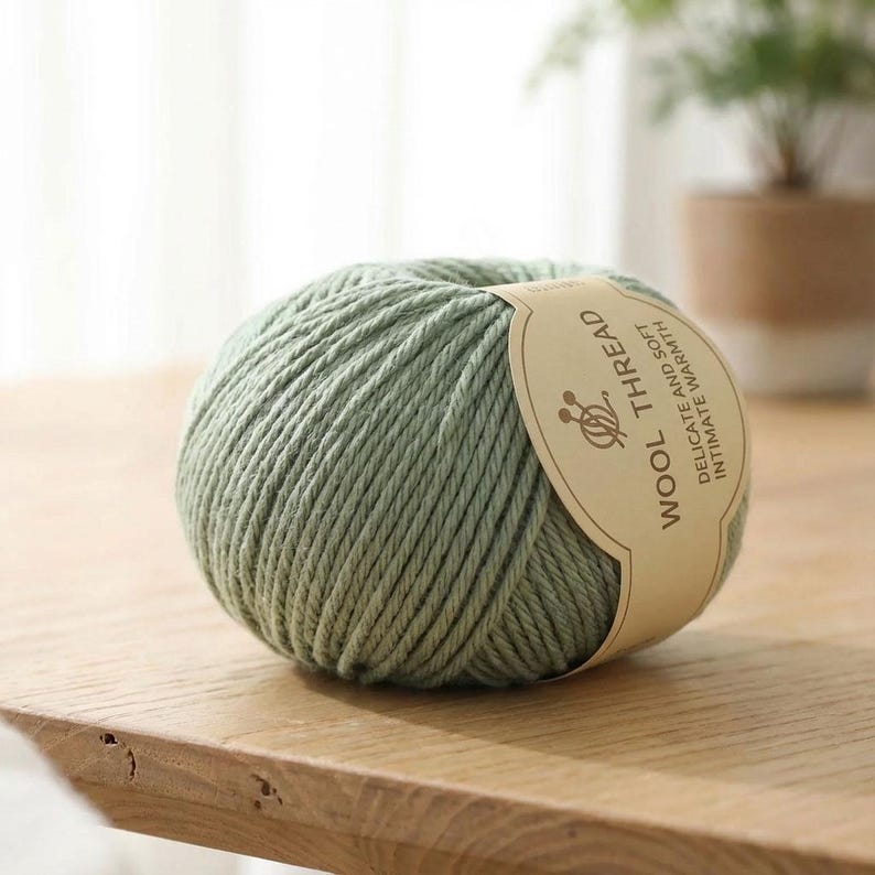 Merino Wool Yarn – Soft and Warm, Knitting and Crochet (50g/100m Skein ...