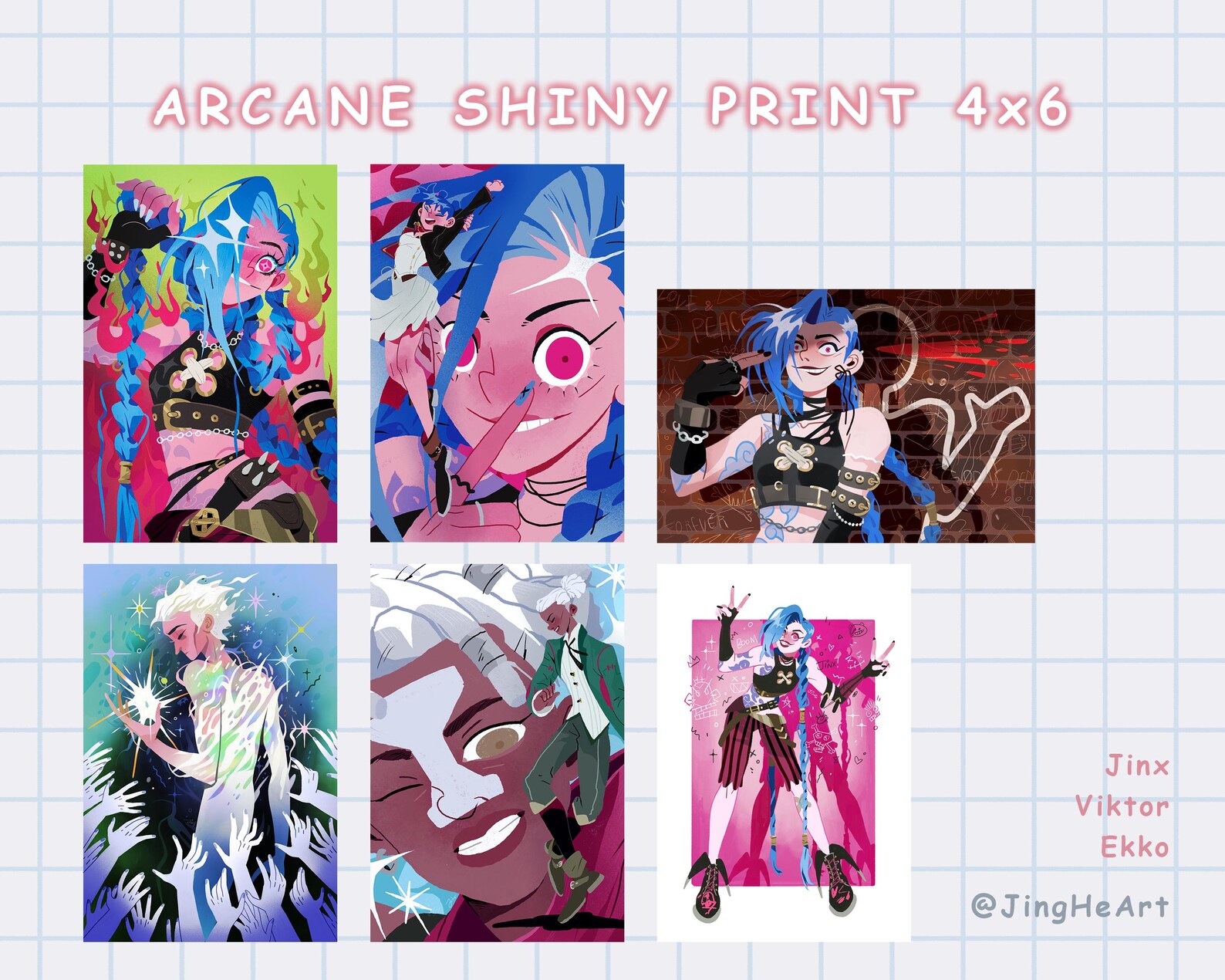 ARCANE | JINX | Shiny Postcard | Small Print 4x6 | 6 Designs - Etsy