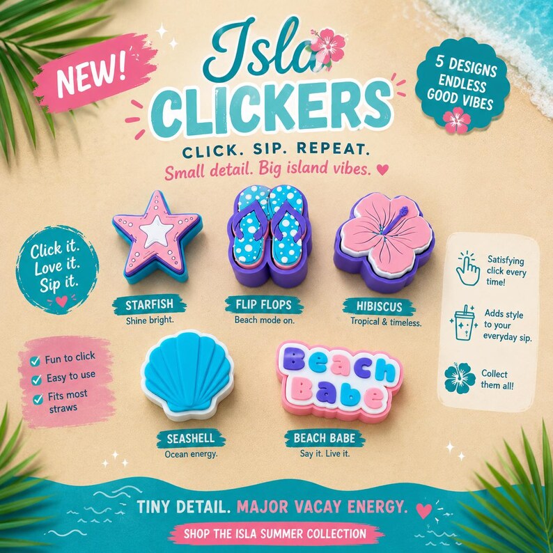 Fidget Clicker Toy Keychain | Cute Desk Accessories | 3D Printed ...