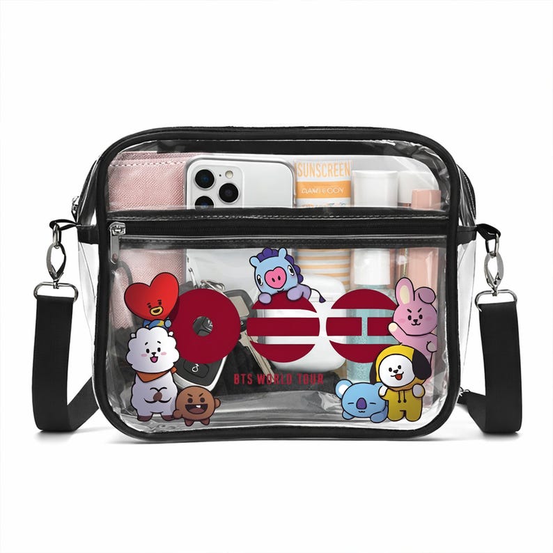 Custom ARIRANG Clear Concert Bag, BTS Stadium Approved Crossbody Purse ...