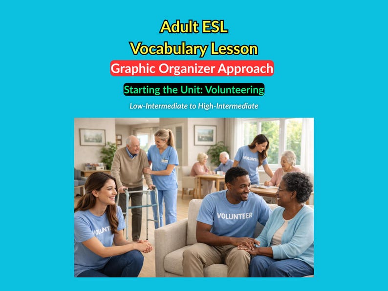 Adult ESL Vocabulary Lesson - Etsy