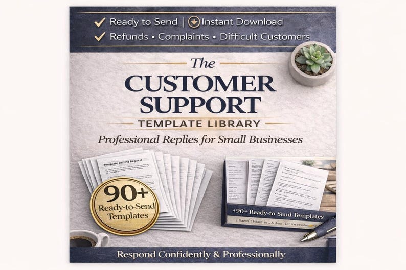 Customer Support Template Library for Small Businesses | 90 ...