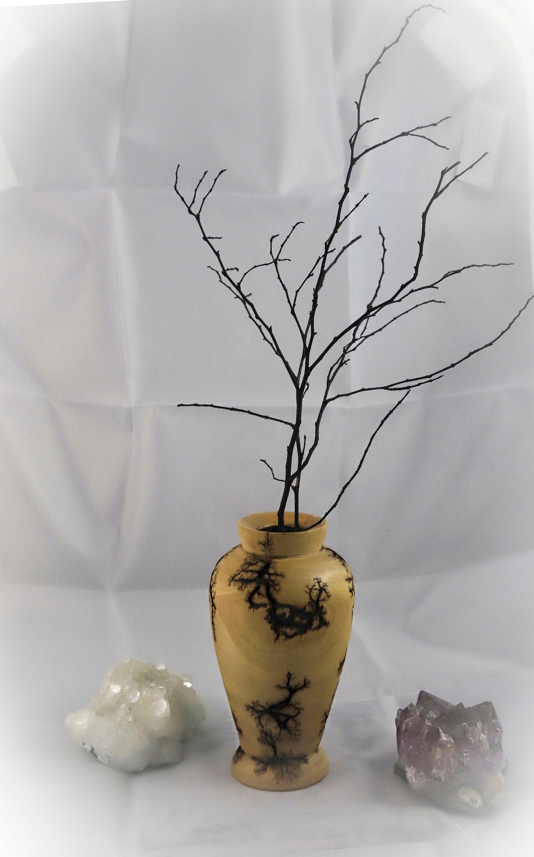 Weed Pot twig Pot Bud Vase dried Flower Vase Handmade, Wood, Lathe ...