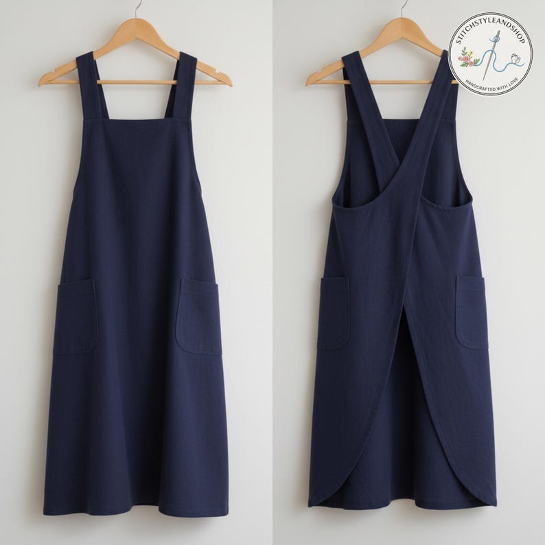 Cross Back Apron Sewing Pattern PDF | Beginner Friendly - Etsy Canada