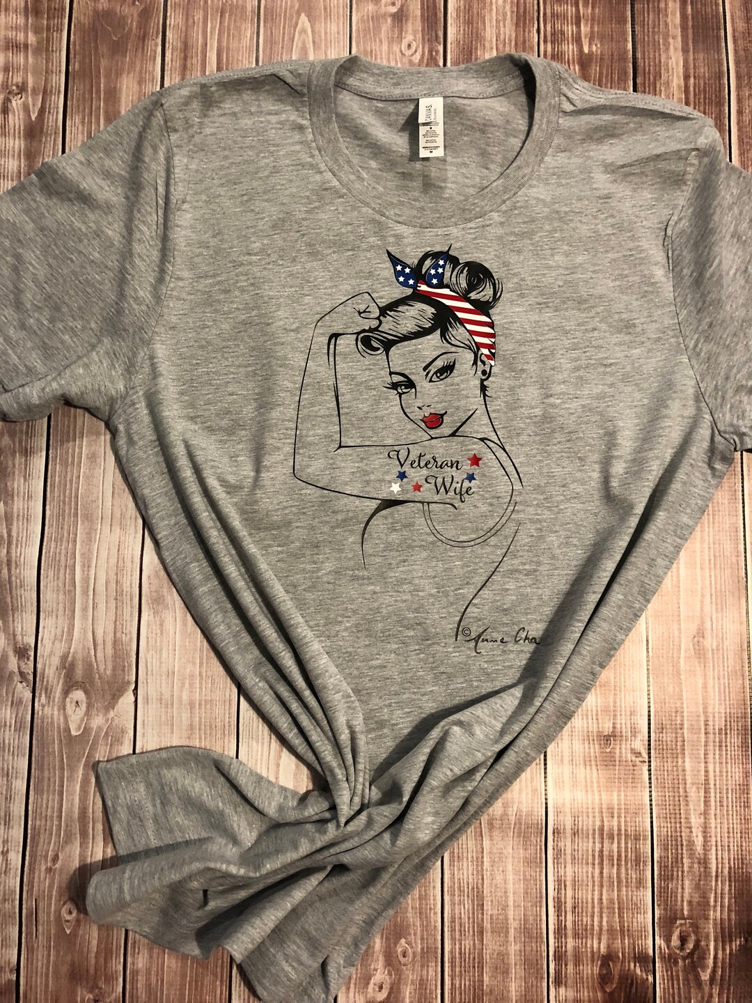 Rosie the Riveter - Veteran Wife Shirt - Veteran - America - Military T ...