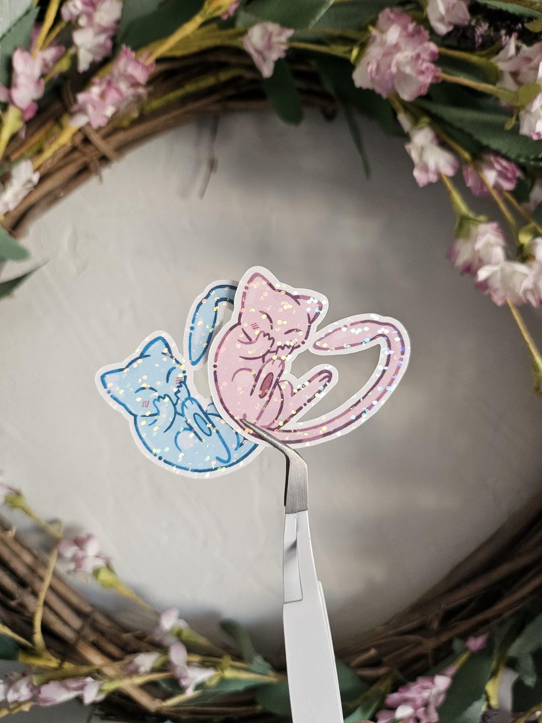 Micro Mew Holographic Sticker - Weatherproof, UV Resistant - Etsy