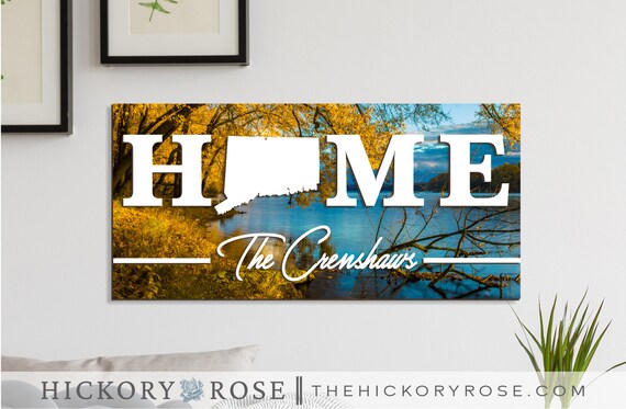 Custom Connecticut Sign | 3D Wood Sign | Connecticut Decor, Connecticut ...