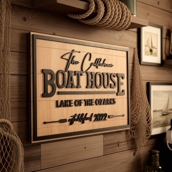 Boat House Sign - Etsy
