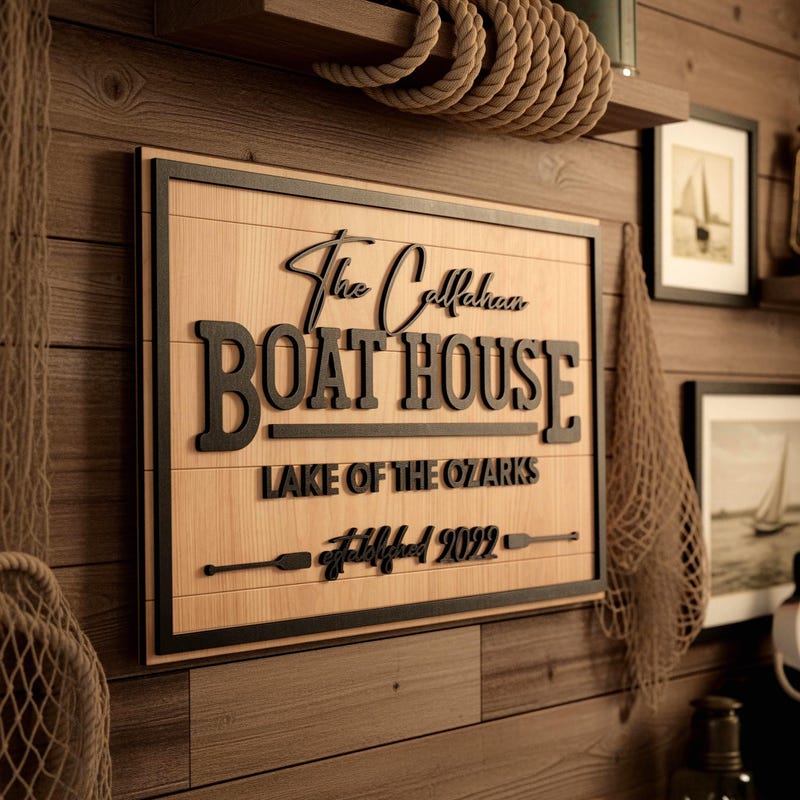 Boat House Sign - Etsy