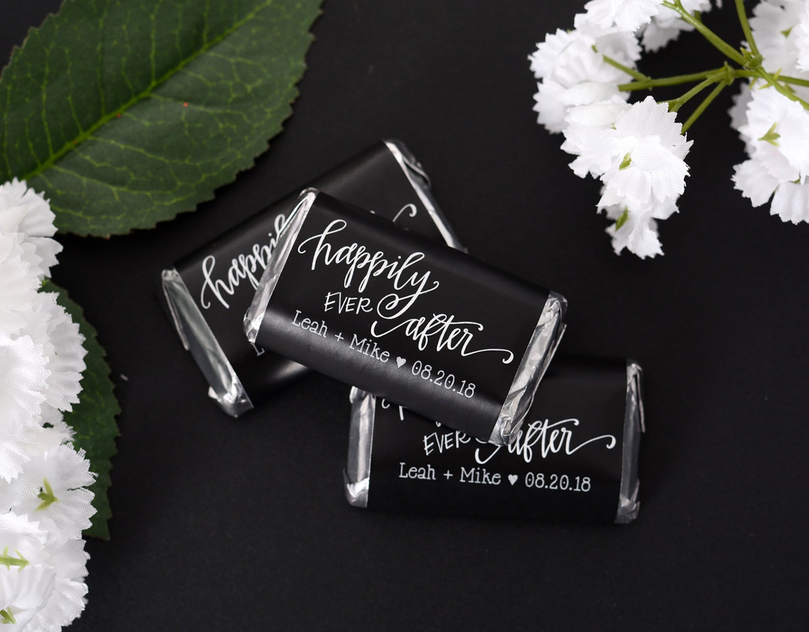 Custom Wedding Candy Labels - Mini Candy Wraps - Wedding Chocolate Bar ...