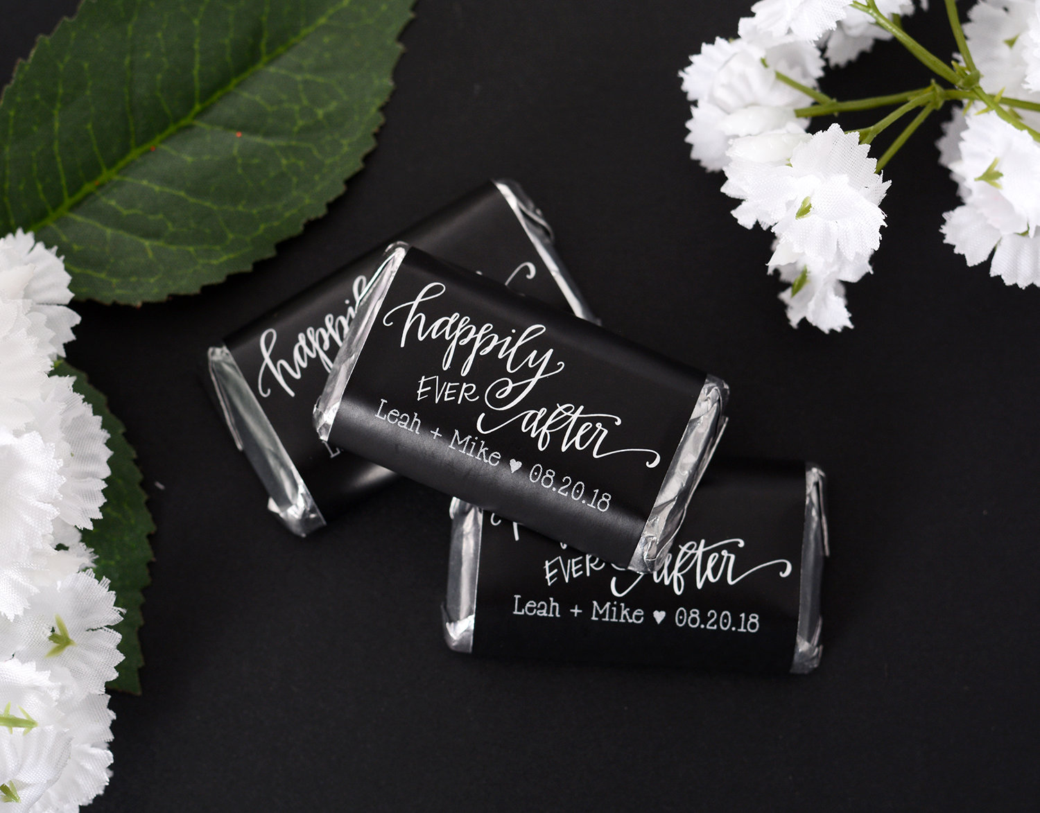 Custom Wedding Candy Labels - Mini Candy Wraps - Wedding Chocolate Bar ...