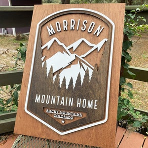 Mountain Home Sign, Mountain Gift, Rustic Home Decor, Mountain Lodge ...