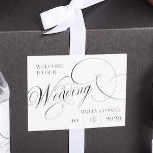 Elegant Wedding Stickers - Wedding Welcome Bag Stickers - Wedding Box ...