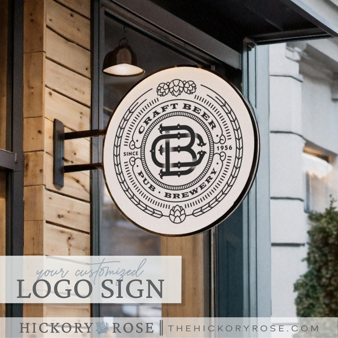 CUSTOM Logo Sign, Branded Logo Sign, OUTDOOR Storefront Sign, PVC ...